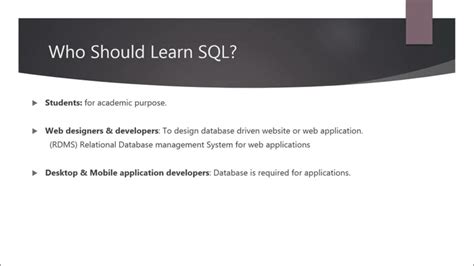 Why To Learn Sql Why You Should Learn Sql Why Sql Discover The Importance Of Data Skills