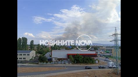 Пожар в столичния квартал Димитър Миленков Nova Bg