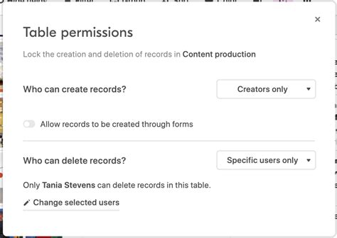 Using Field And Table Editing Permissions Airtable Support