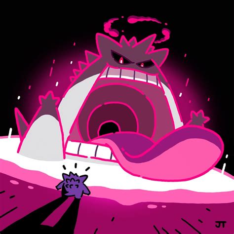 Gengar And Gigantamax Gengar Pokemon Drawn By James Turner Danbooru