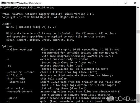Wavpack Screenshots