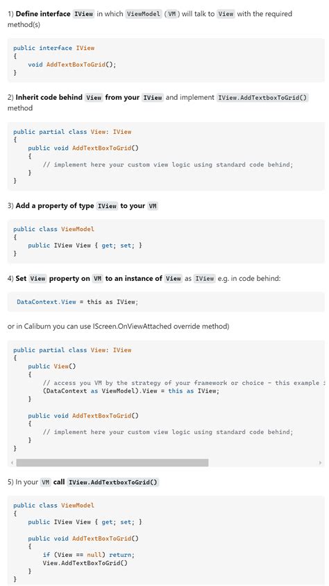[wpf] Access View Control From Viewmodel 기억상기용