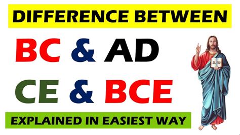 Difference Between Bc Ad Ce And Bce Explained In The Easiest Way Youtube