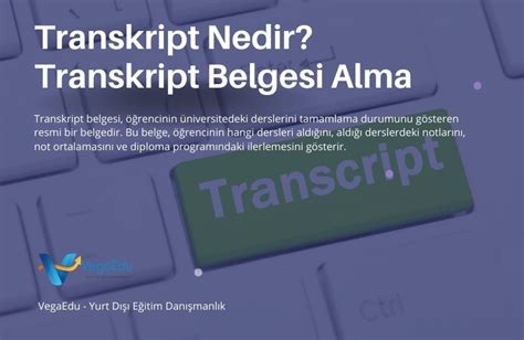 Transkript Nedir E Devletten Transkript Belgesi Alma Vegaedu