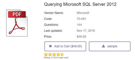 Querying Microsoft Sql 70461 Exam Preparation Material By James