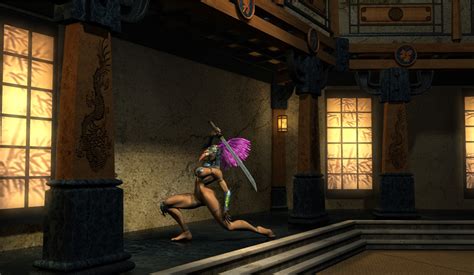 Rule 34 3d Armor Breasts Casual Dojo Female Human Hunter Quake Joewilliamsen Pale Skin Quake