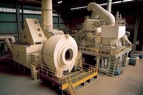 Modern Pulp And Paper Mill With State Of The Art Equipment And