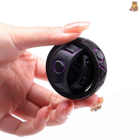 [ta] 1 ชิ้น 3d พิมพ์แหวนบีบอัดของเล่น O Shaped Universal ปลายนิ้ว Gyroscope การหมุนแรงโน้มถ่วง