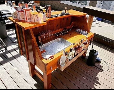 Portable Outdoor Bar For Stylish Entertaining Diy Bar Station Diy