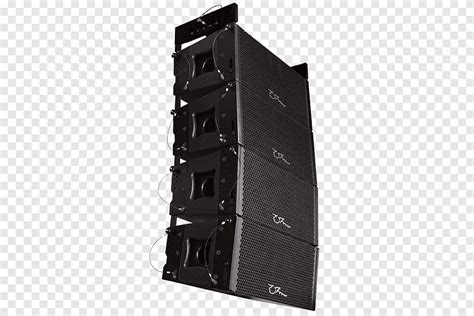 Loudspeaker Ohm Line Array Sound High Fidelity Line Array Angle Black Png PNGEgg
