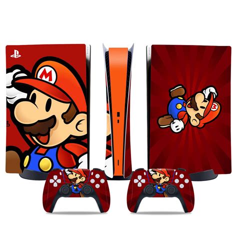Super Mario Decal Skin For Ps5 Digital Console And 2 Controllers