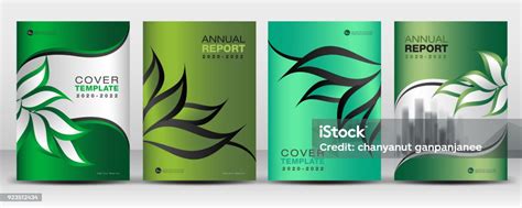 녹색 커버 디자인 서식 파일 벡터 자연 유기 잎 창의적인 아이디어 브로슈어 전단지 연례 보고서 잡지 포스터 기업의 프레 젠 테이