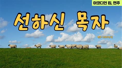 선하신 목자 아코디언 킴김경호 선하신목자 아코디언 아코디언연주 Ccm 피아노 복음성가 복음송 찬송가 찬양 찬송 아코디언찬양 아코디언찬송 찬송