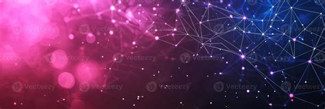 Futuristic Digital Network Visualization With Glowing Nodes And Lines Representing Data