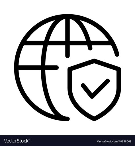 Worldwide Guidelines For Data Security Protection Vector Image
