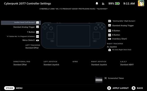 Wtf Is This Controller Layout For Cyberpunk Rsteamdeck