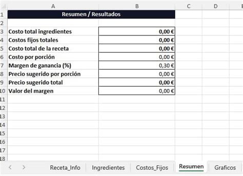 Tabla Para Calcular Costos De Repostería Excel Gratis [2026 ]