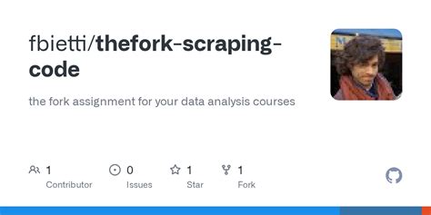 Github Fbiettithefork Scraping Code The Fork Assignment For Your