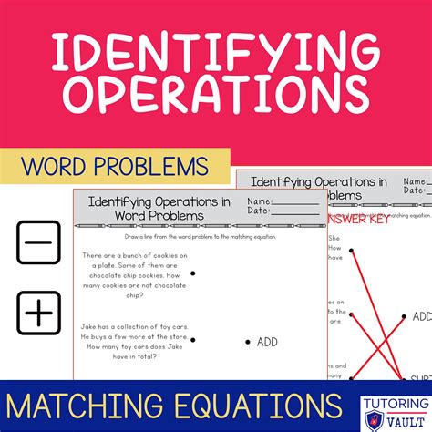 Identifying Operations Addition And Subtraction Bundle Mysite