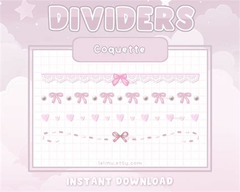 Pink Dividers For Discord Dividers Aesthetics Cute Discord