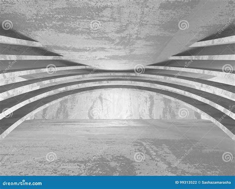 Abstract Geometric Concrete Architecture Background Stock Illustration Illustration Of