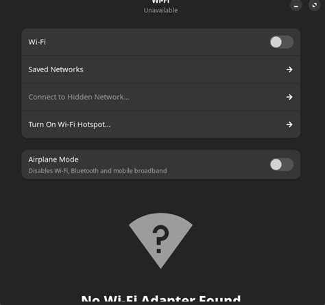 No Wifi Adapter Found Wireless Wifi Not Working Network Manjaro Linux Forum