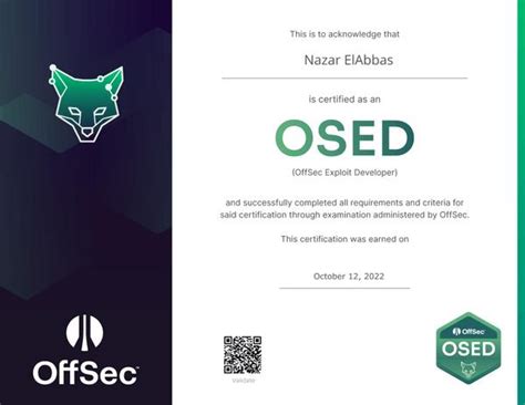 Nazar Elabbas On Linkedin Osed Offensivesecurity Oscp Osep Oswe Osce3 Bugbounty