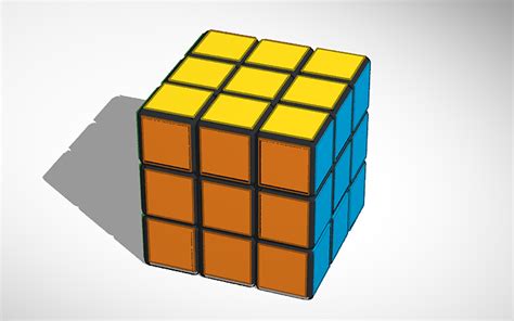 3d Design Rubiks Cube Tinkercad