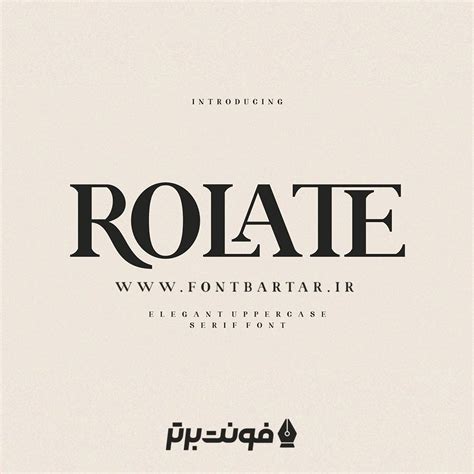 فونت انگلیسی Rolate Font مناسب برای تایپوگرافی
