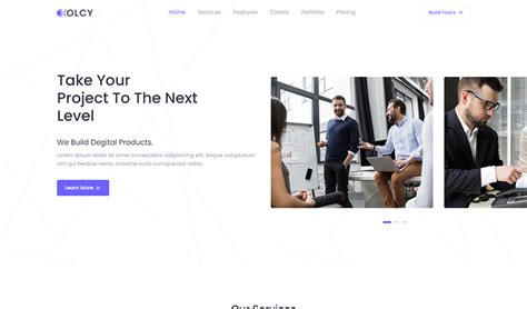 Xolcy Angular Responsive Landing Page
