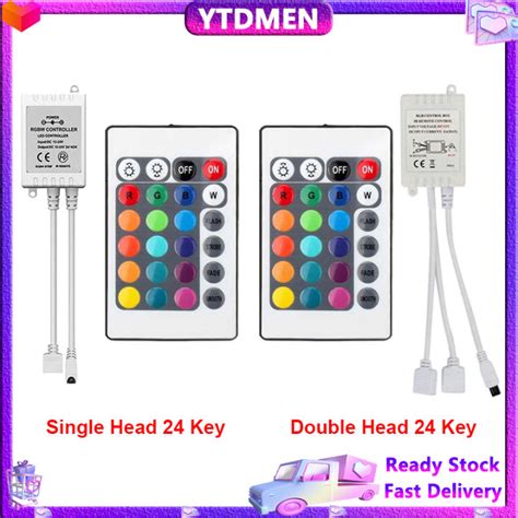Strip Lights Controller Led Rgb Controler Ir Dimmer 12v Remote Controller Strip 24key Led