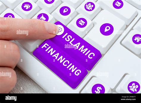 Writing Displaying Text Islamic Financing Concept Meaning Banking Activity And Investment That