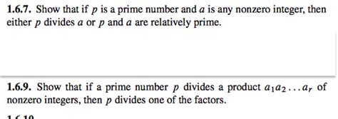 Solved Show That If P Is A Prime Number And A Is Any Nonzero