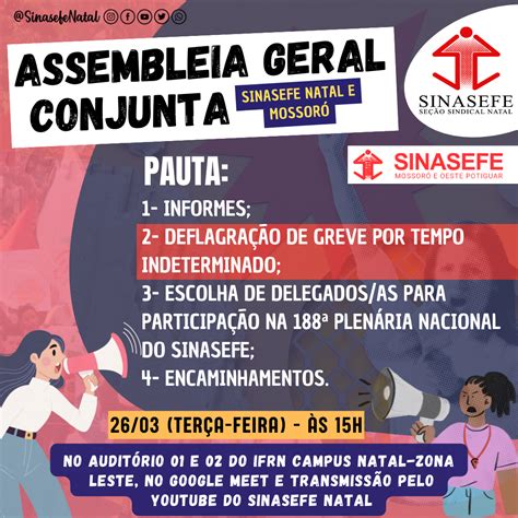 Deflagração Da Greve Será Pauta Da Assembleia Do Sinasefe Na Próxima