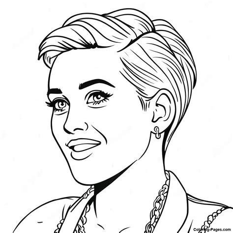 Miley Cyrus Coloring Page Coloring