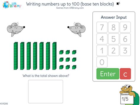 writing numbers up to 100 base ten blocks number and place value maths games for year 1 age