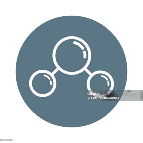 Co2 탄소 원자 분자 기호 벡터 아이콘입니다 선형 이산화탄소 분자 구조 엠블럼 배너 라벨 디자인 요소 Co2 배출 감소 지구 온난화 중지 대기 오염 선형 벡터 아이콘 0에