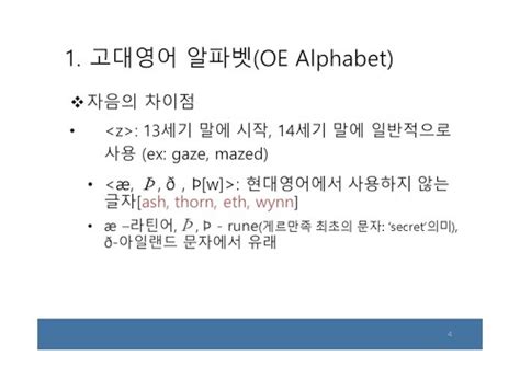 고대영어알파벳의 발음