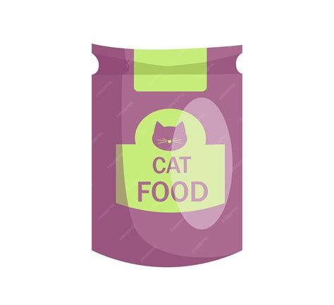 Concepto Comida Para Gatos La Ilustración Es Un Diseño Vectorial Plano