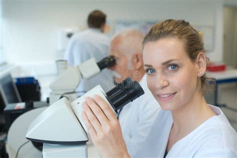 Concept Laboratory Microscope Research Stock Image Image Of