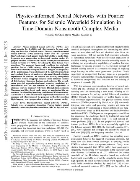 Pdf Physics Informed Neural Networks With Fourier Features For
