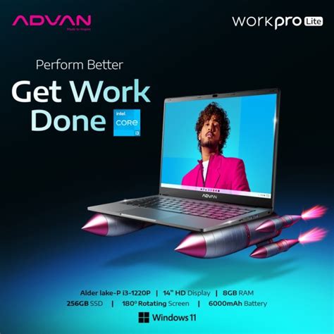 Promo Advan Workpro Lite Laptop Notebook Intel I P Gb Gb Windows Garansi Resmi