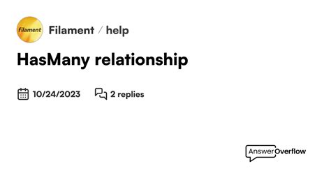 Hasmany Relationship Filament