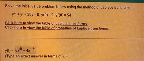 solve the initial value problem below using the