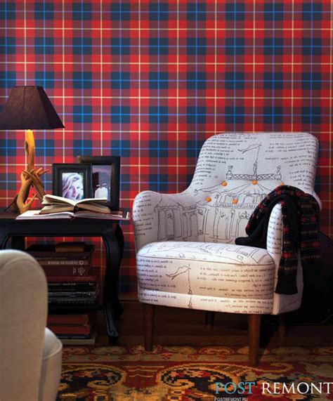 Мебель, обои и стены в клетку | Ремонт квартиры своими руками