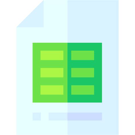 Google Sheets Basic Straight Flat Icon