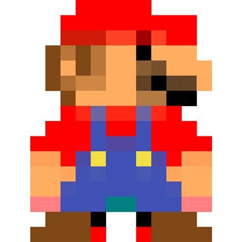 Mario 16x16 Pixel Art By Undefined Simplepixelart