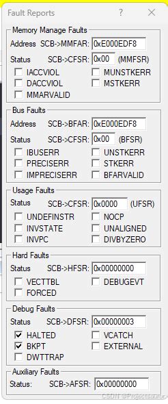Cortex M3m4m7 芯片 Fault 分析原理与实战 Yuxxxxxxxxxx