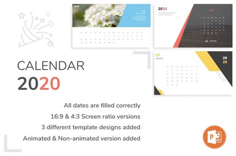 Calendar Powerpoint Template MasterBundles