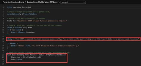 how to execute powershell azure functions with triggers